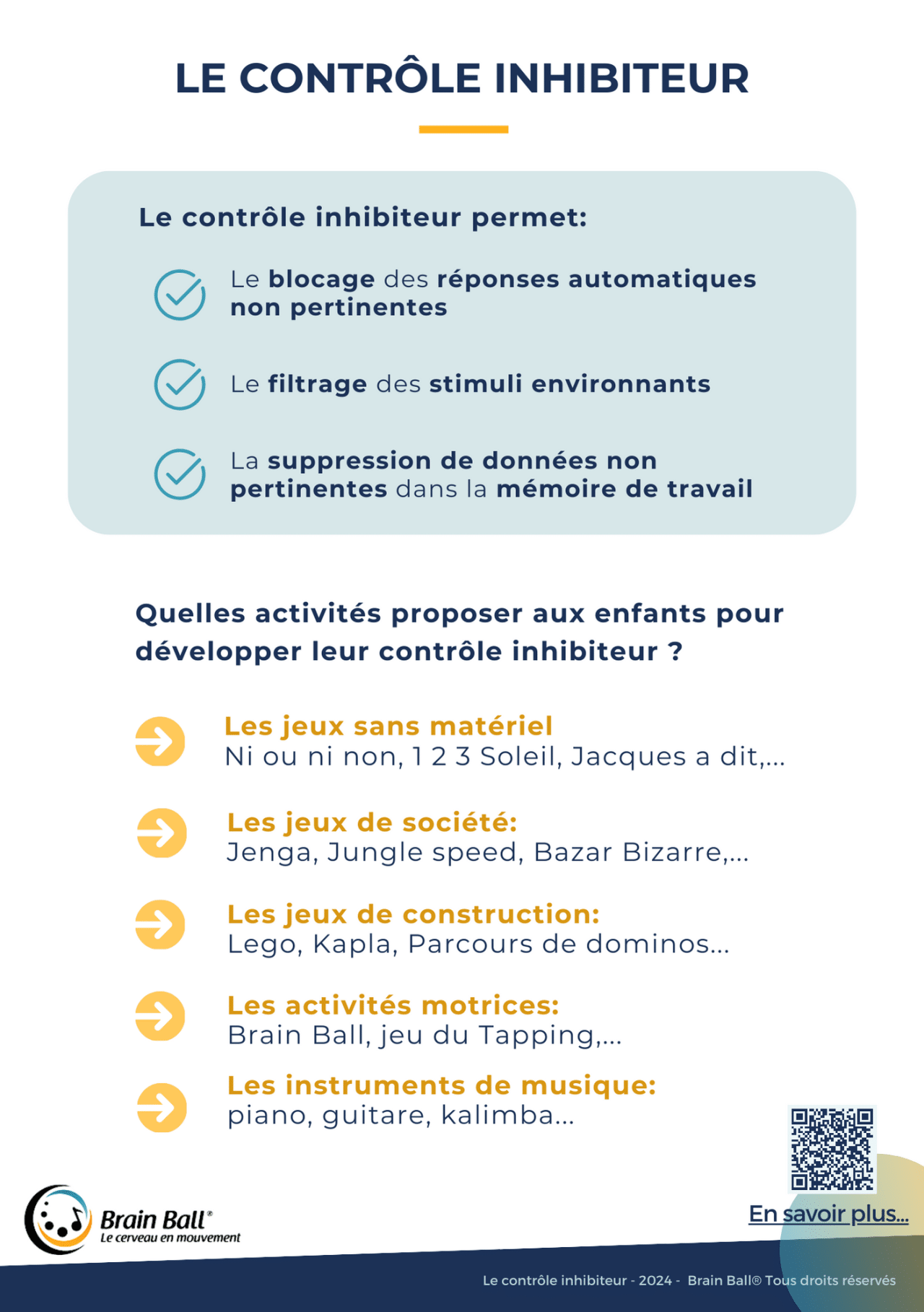 Renforcer le contrôle inhibiteur chez les enfants